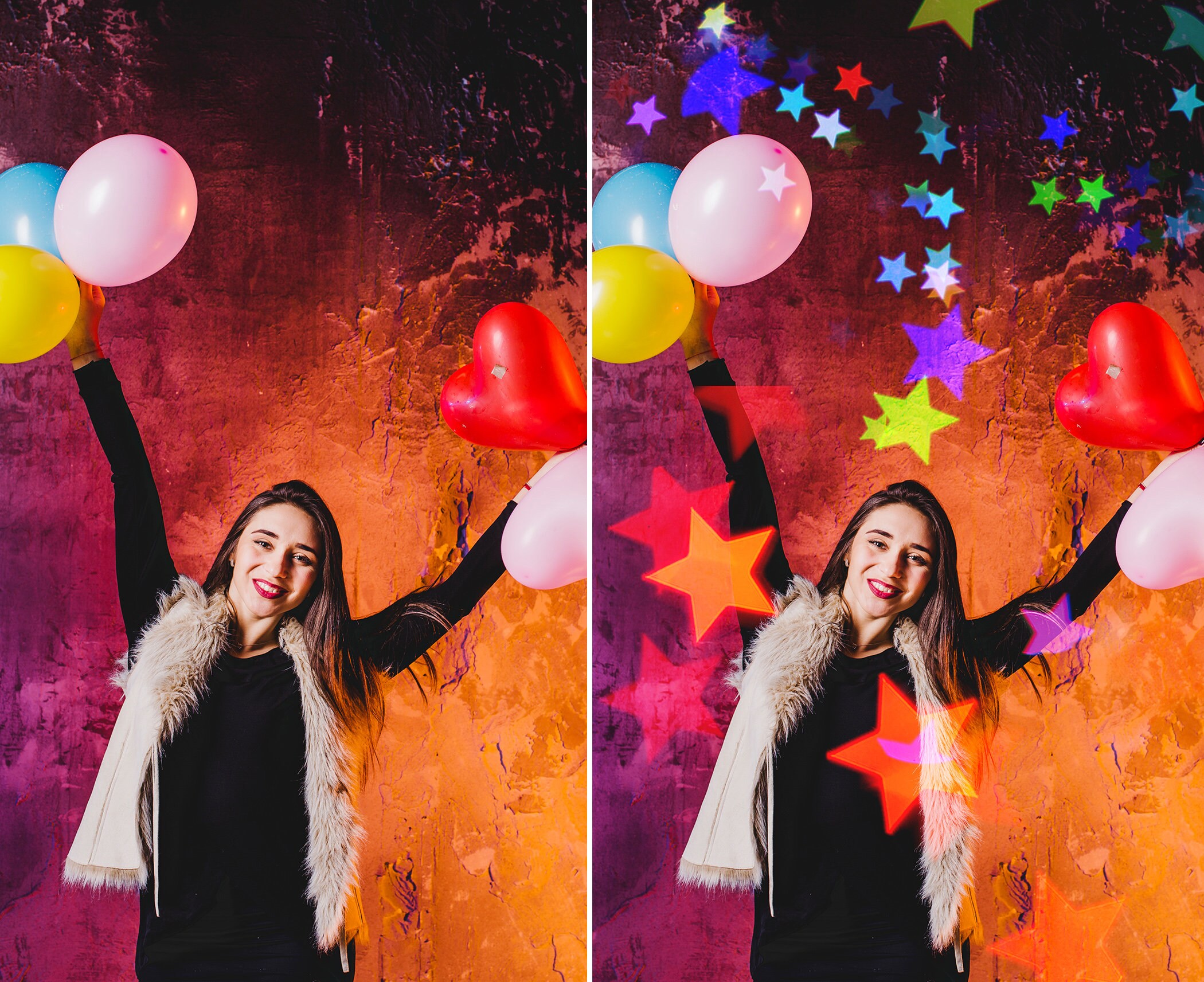 Happy Stars Overlays, Stars Illustration Overlay for Adobe Photoshop - Etsy