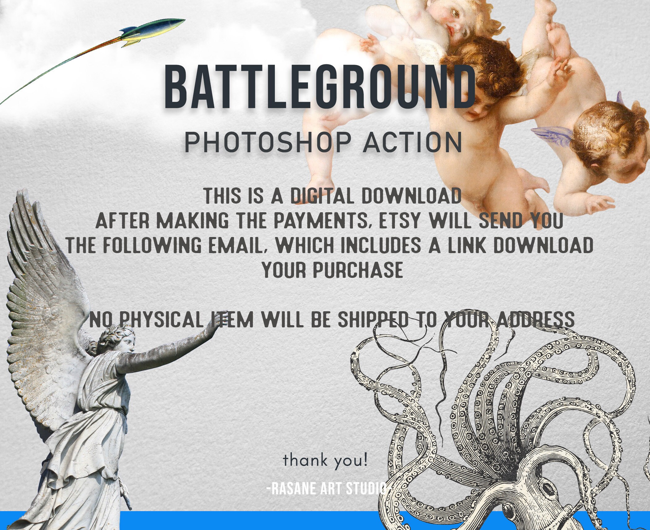 Battleground Photoshop Action, Sketch Effect Filter, Painting and ...