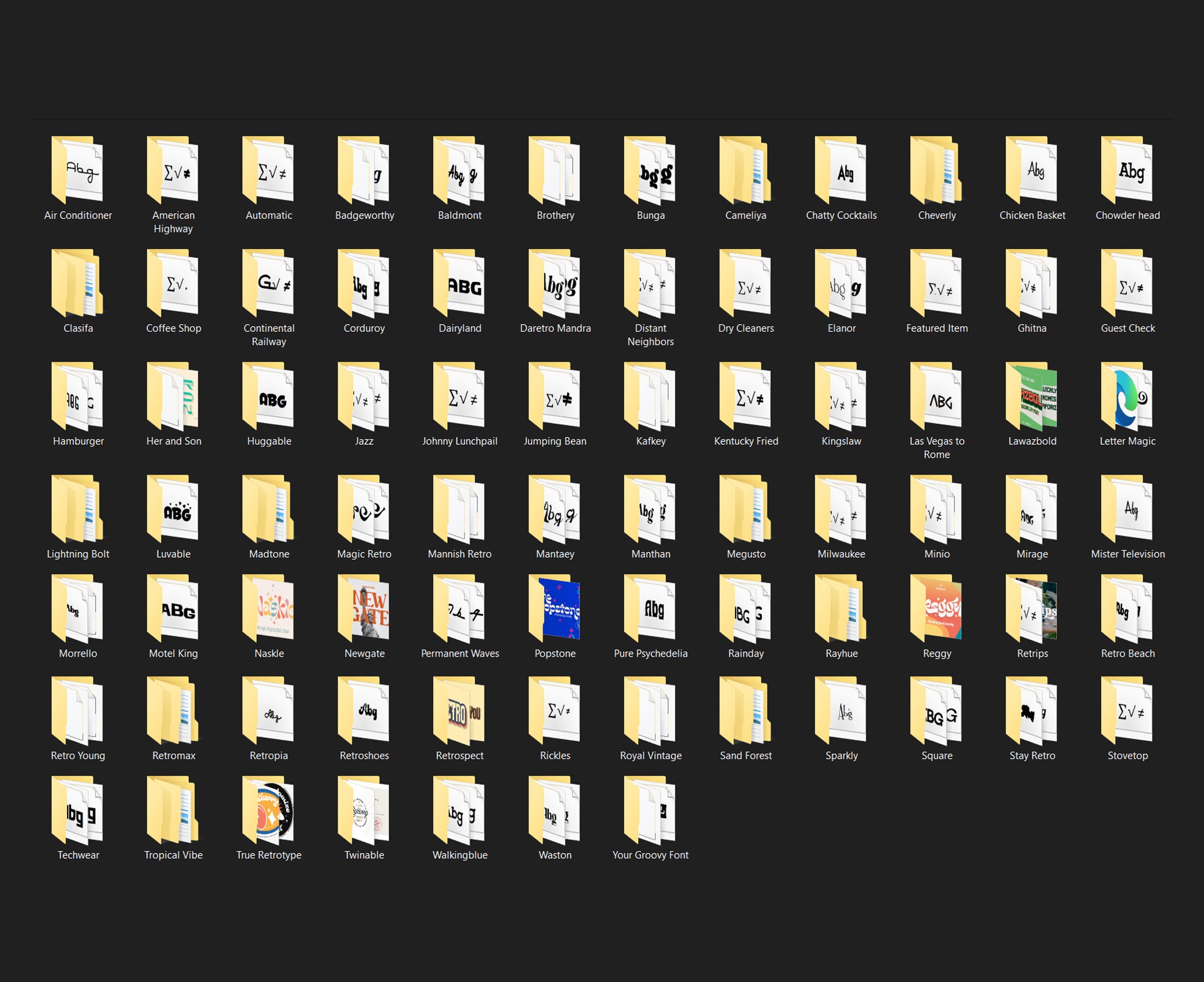 60+ Retro and Groovy Fonts Bundle | Commercial Use - Etsy