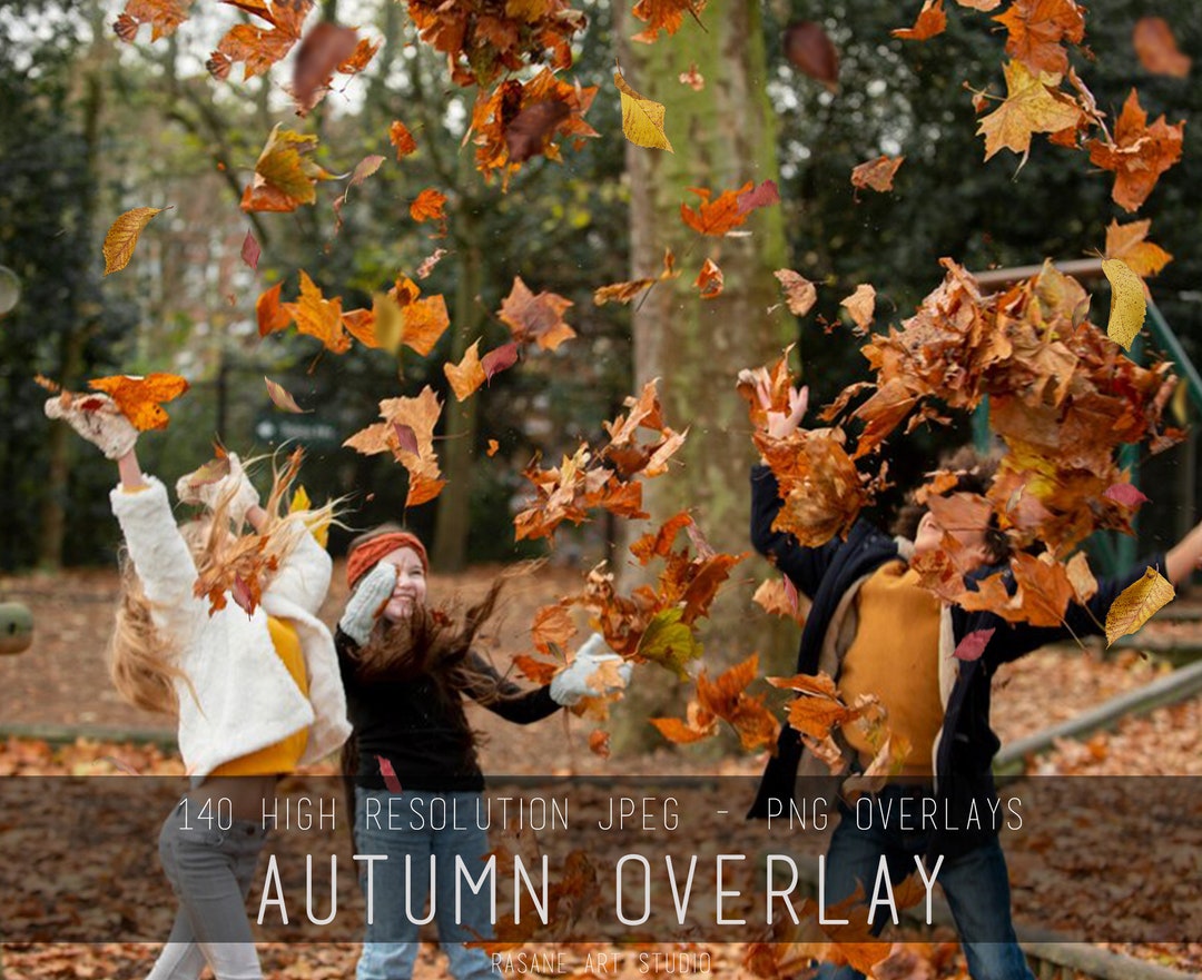 Autumn Overlays, Autumn Moment Illustration Overlay for Adobe Photoshop ...