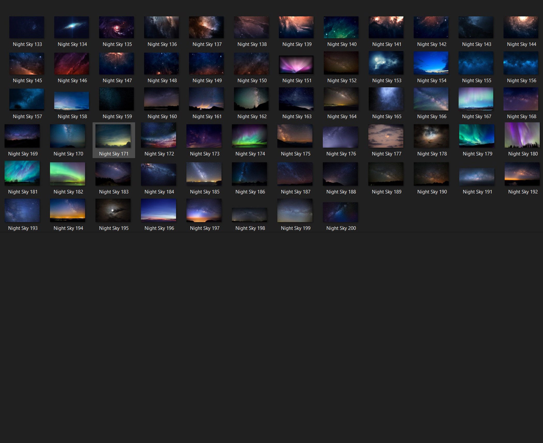 Night Sky Overlays, Starry Night Photo Overlays Package, Stars Moon Sky PS Texture Background ...