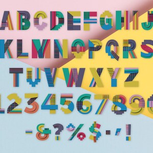 Colorful Art 3D Alphabet Clipart, PNG High Quality Digital Letters ...