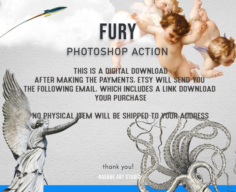 Fury Photoshop Action, Sketch Effect Filter, Painting and Drawing ...