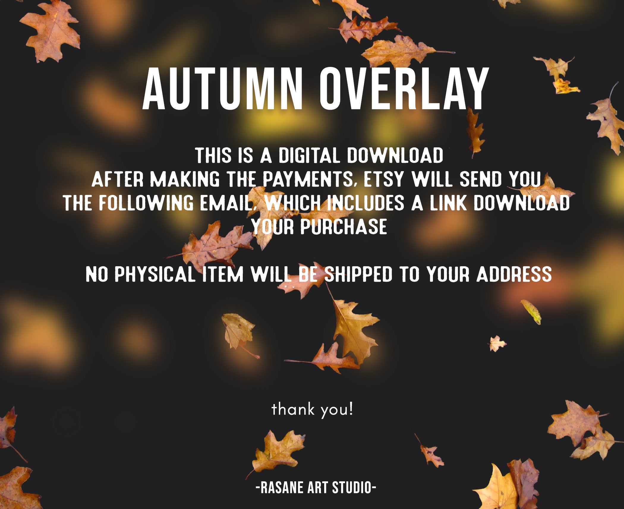 Autumn Overlays, Autumn Moment Illustration Overlay for Adobe Photoshop ...