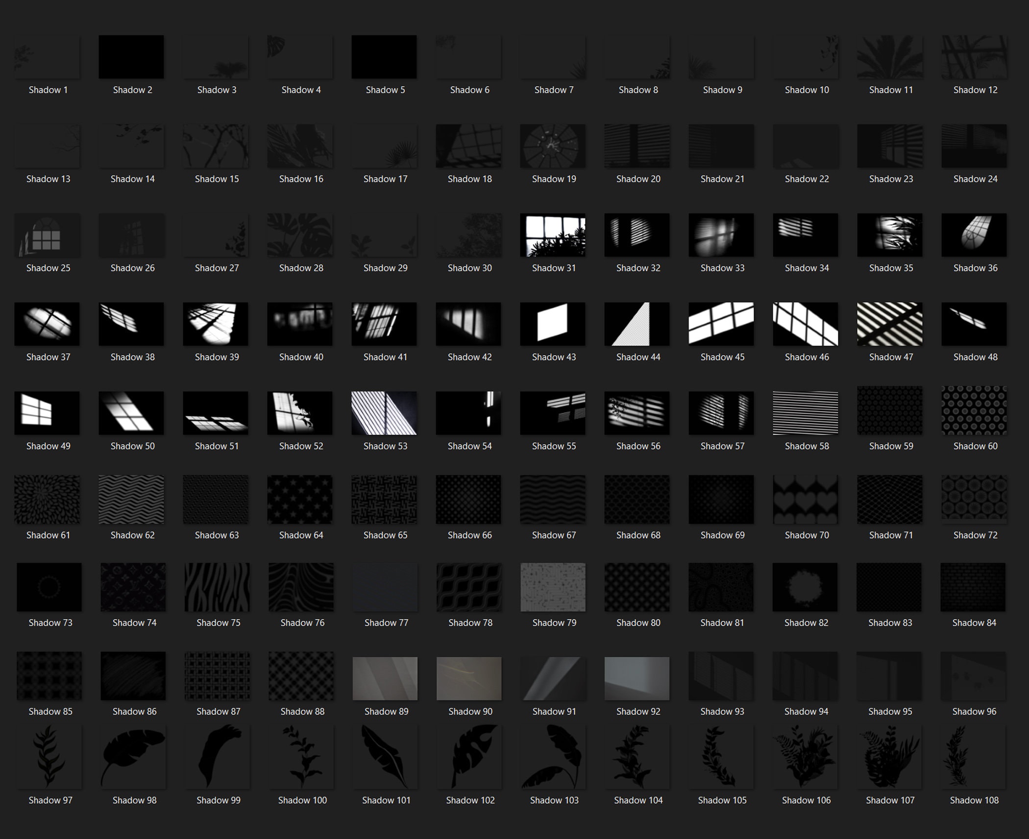 Shadow Overlays, Realistic Shadow Illustration Overlay for Adobe ...