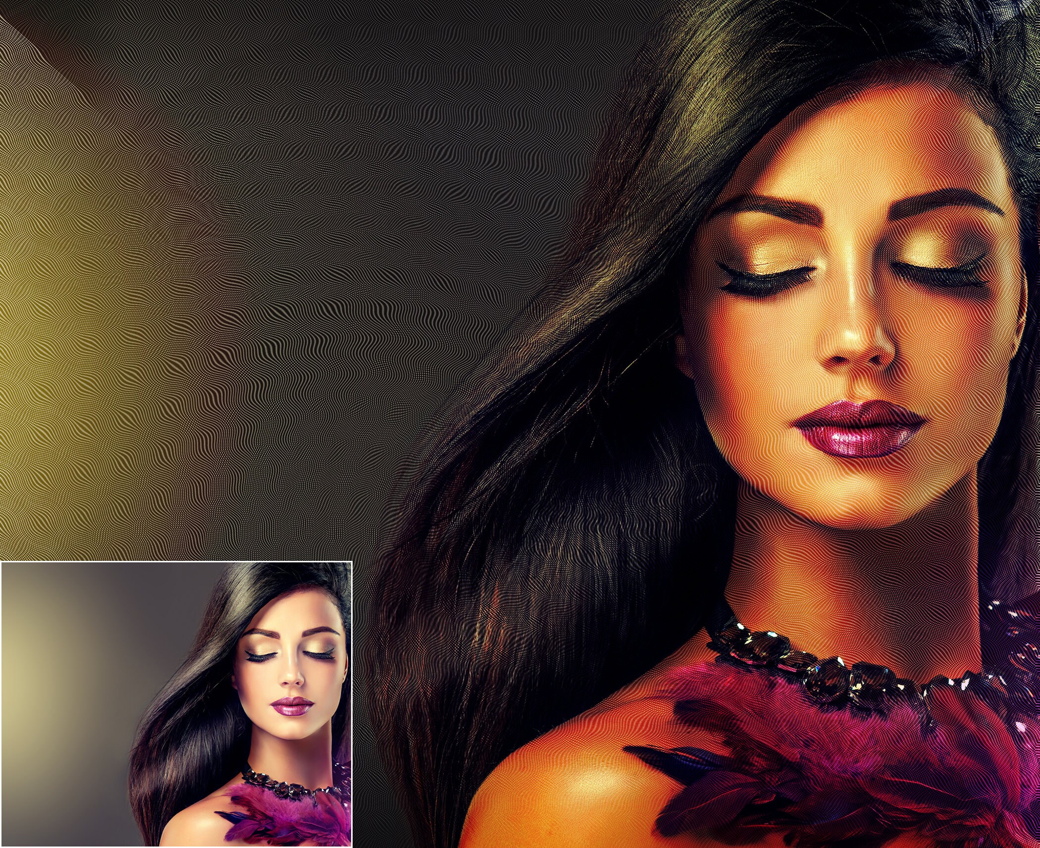 Distressed Halftone Photoshop Action, Sketch Effect Filter, Painting ...