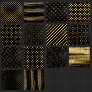 Black and Gold Marbles Seamless Digital Paper, Digital Paper Patterns ...