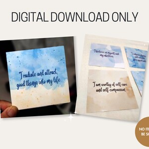 54 Printable Positive Affirmation Cards Deck Motivation for Women ...