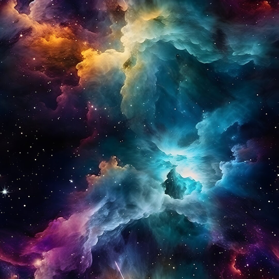 Seamless Nebula Pattern 3 - Etsy