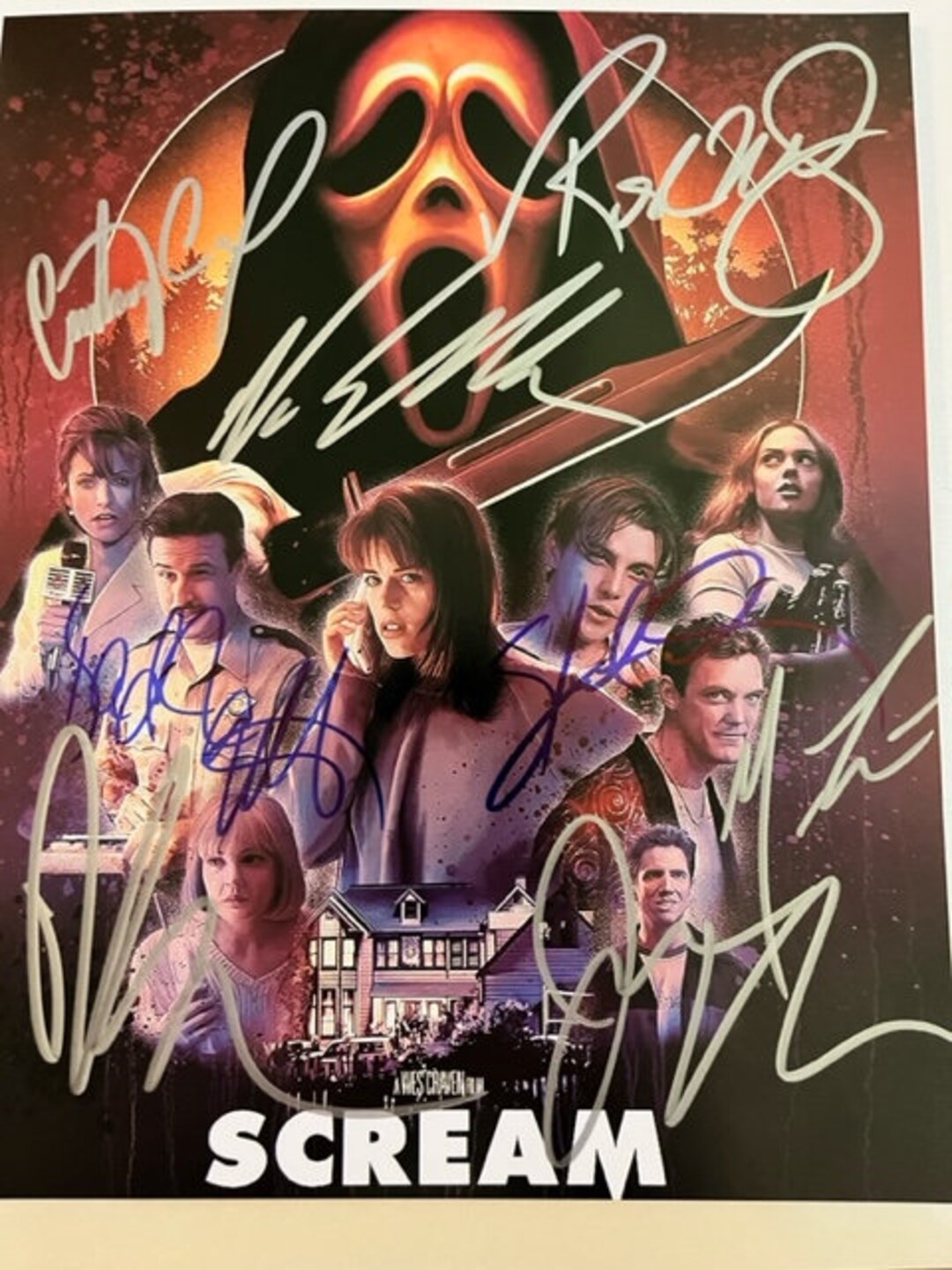 Scream Entire Cast Signed 8 X 10 Photo - Etsy