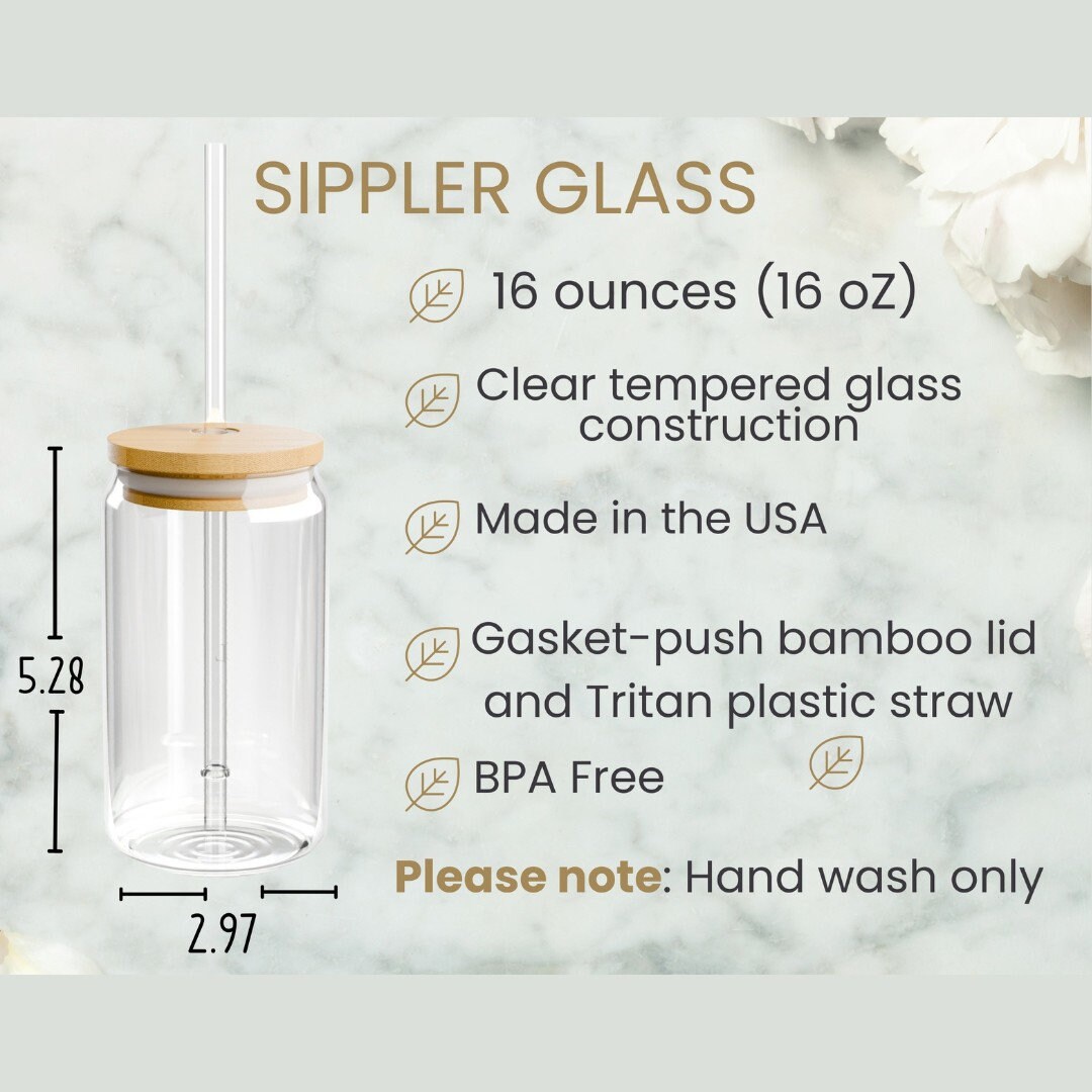 Bird Iced Coffee Cup Glass Cup With Straw Gift for Her - Cardinal Bird ...