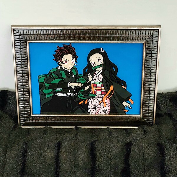 Glass Painting Demon Slayer - Etsy