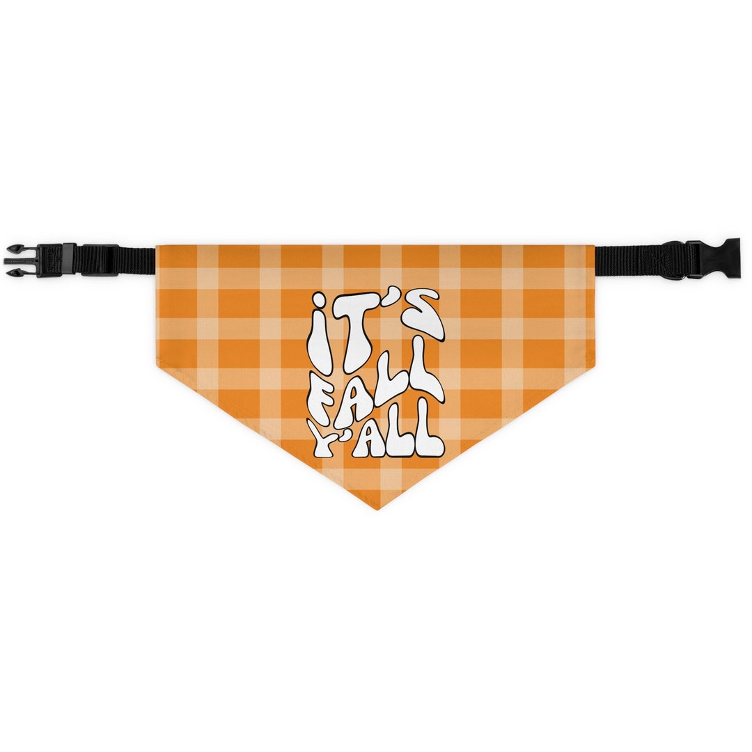 Fall Dog Bandana, Fall Dog Neckerchief, Fall Dog Scarf, Retro Dog ...