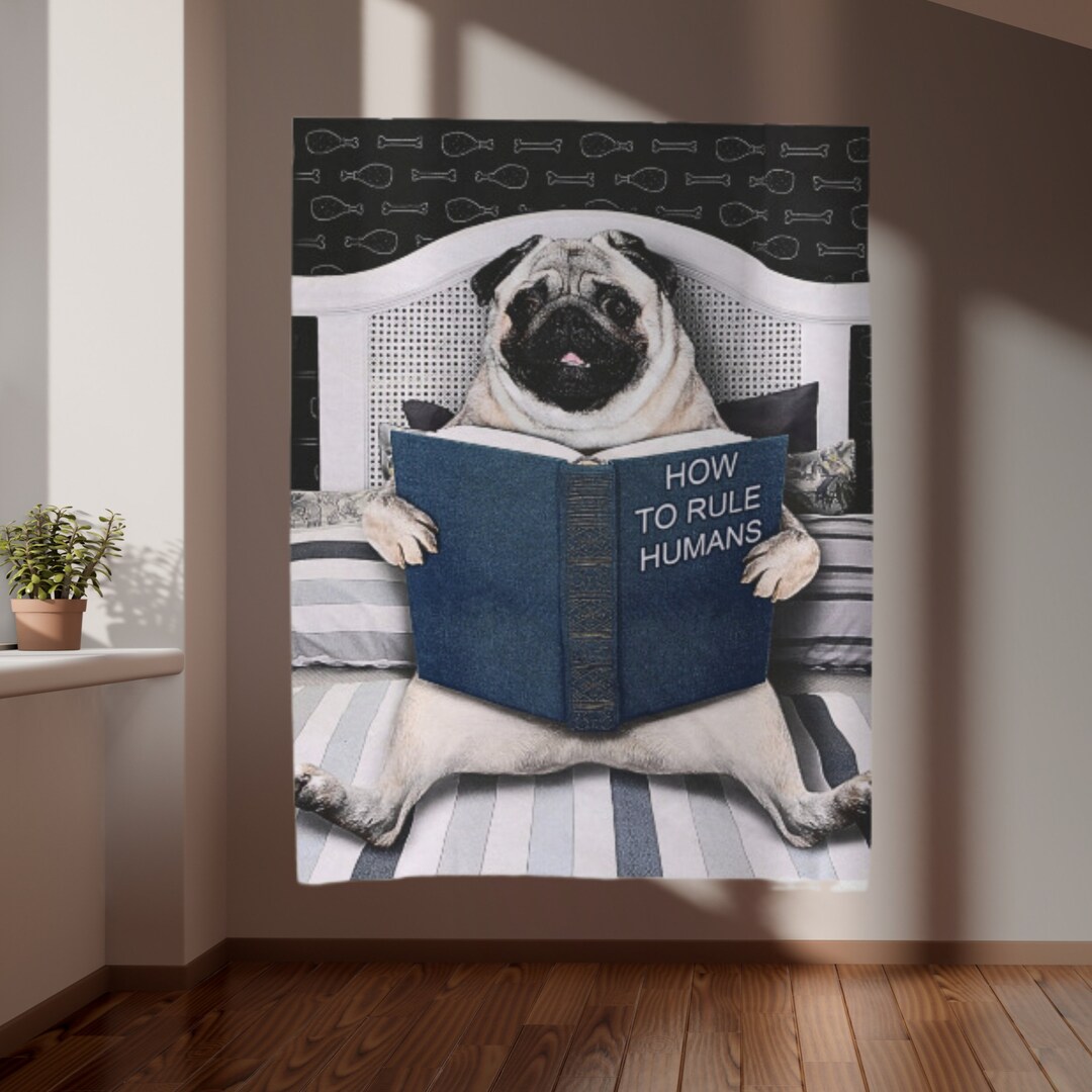 Pug Lover Gift Pug Mom Gift Funny Pug Blanket Pug Blanket - Etsy