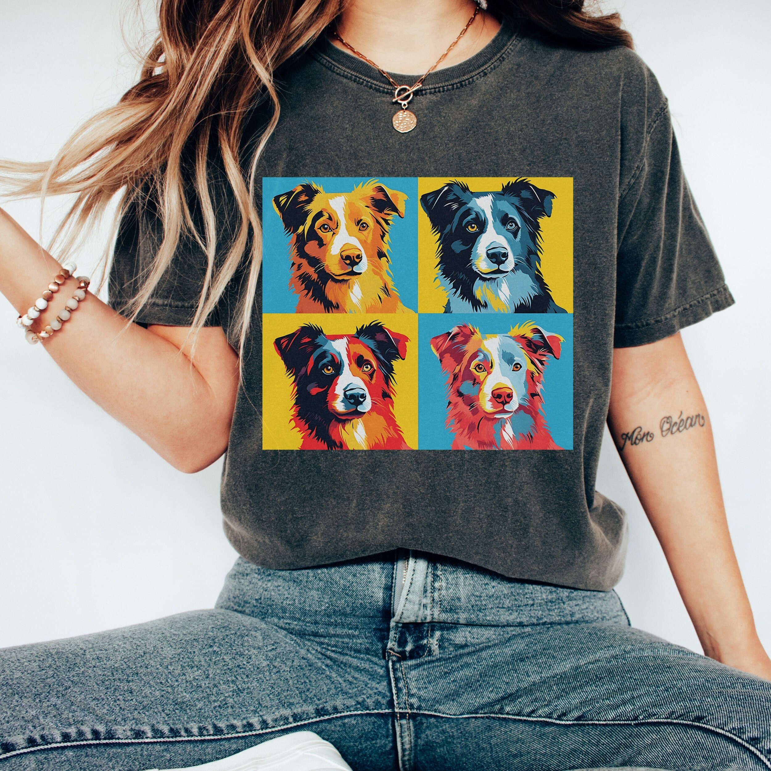 Comfort Colors® Australian Shepherd Shirt, Aussie Dog Mom Shirt, Aussie ...