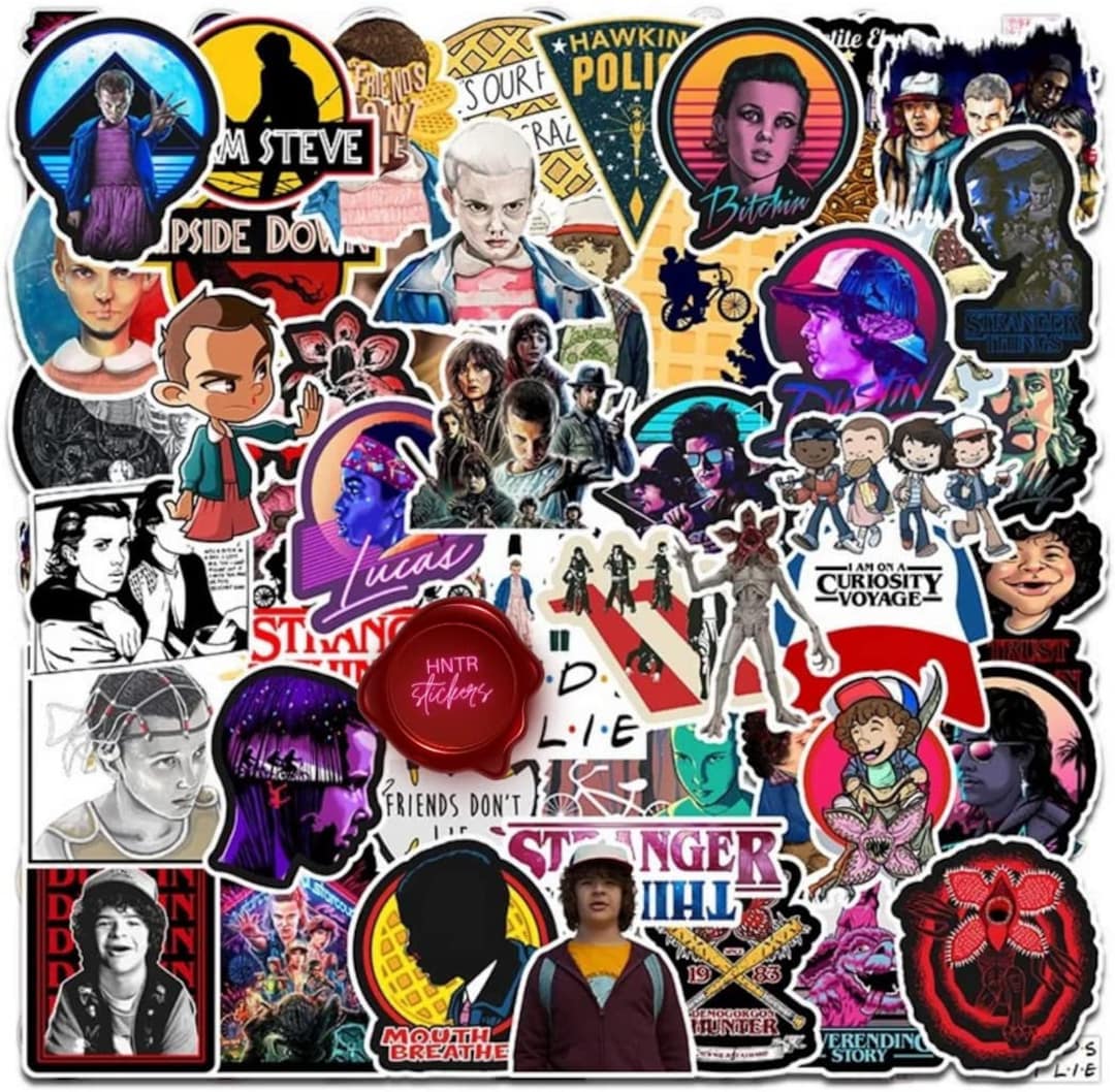 50 Pcs Stranger Things Stickers for Fans - Etsy