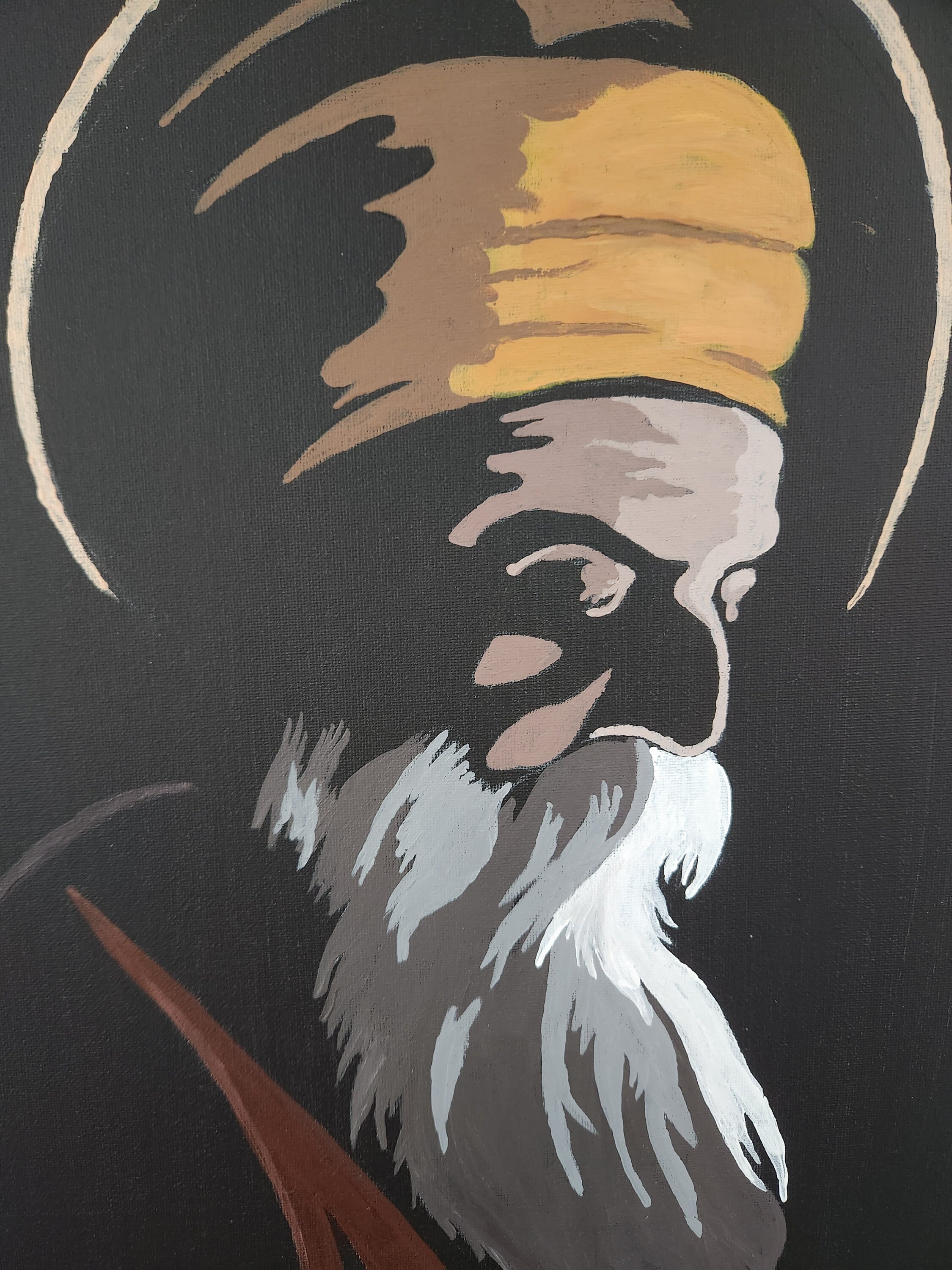 Oil Painings - Guru Nanak Dev Ji and Guru Gobind Singh Ji - Matching ...