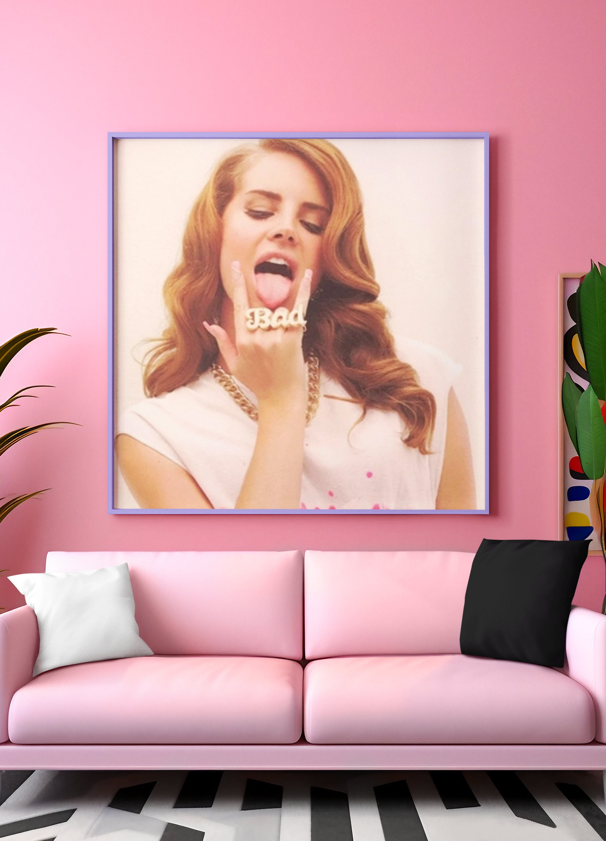 Lana Del Rey Poster Lana Del Rey Retro Wall Art Lana Del Rey - Etsy