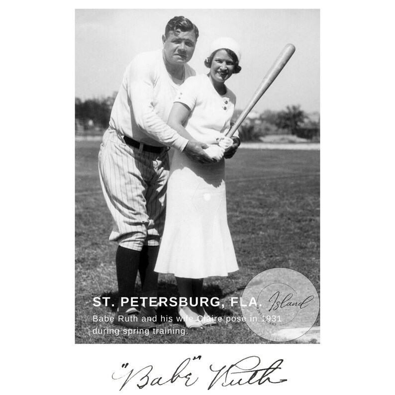 Babe Ruth Wall Art, Black and White Art, Wall Print, Wall Decor ...