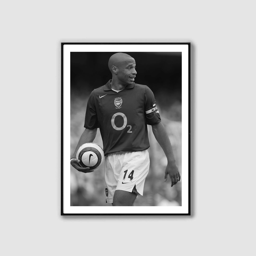 Thierry Henry Poster, Thierry Henry Print, Arsenal Wall Decor,icon for ...