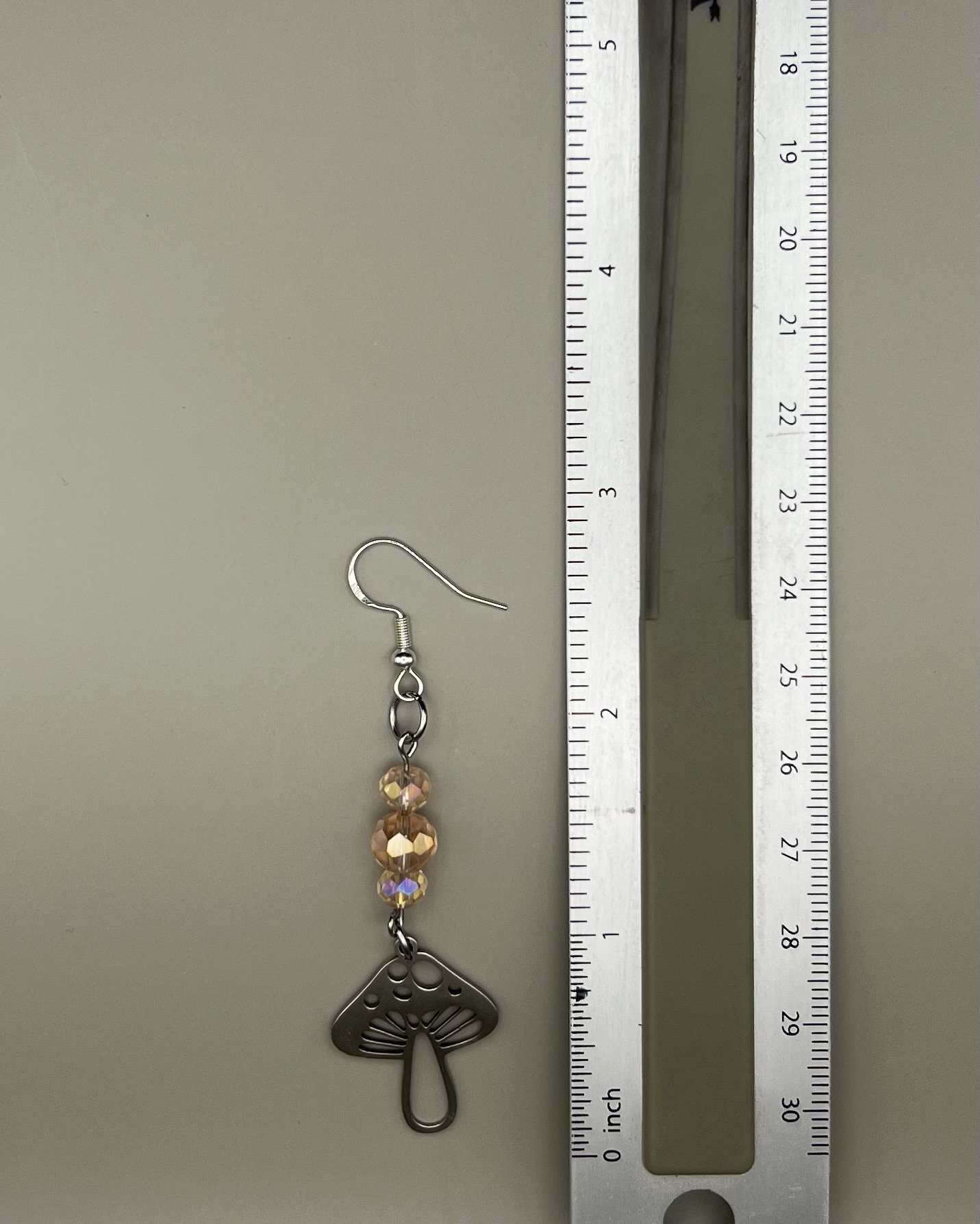 Handmade Dangling Gauge, Multiple Sizes. Magic Mushroom weighted ...