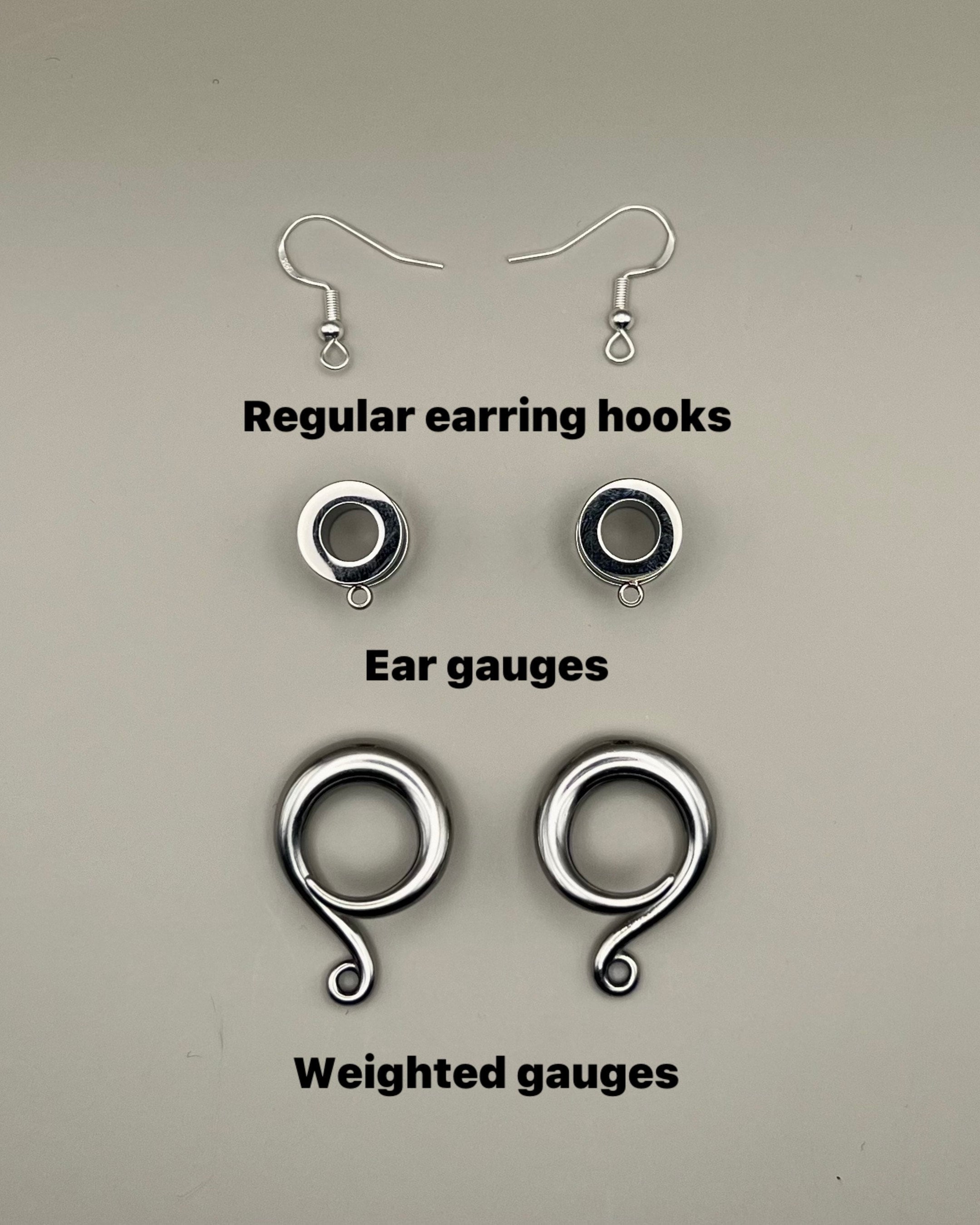 Handmade Dangling Gauge, Multiple Sizes. Magic Mushroom weighted ...