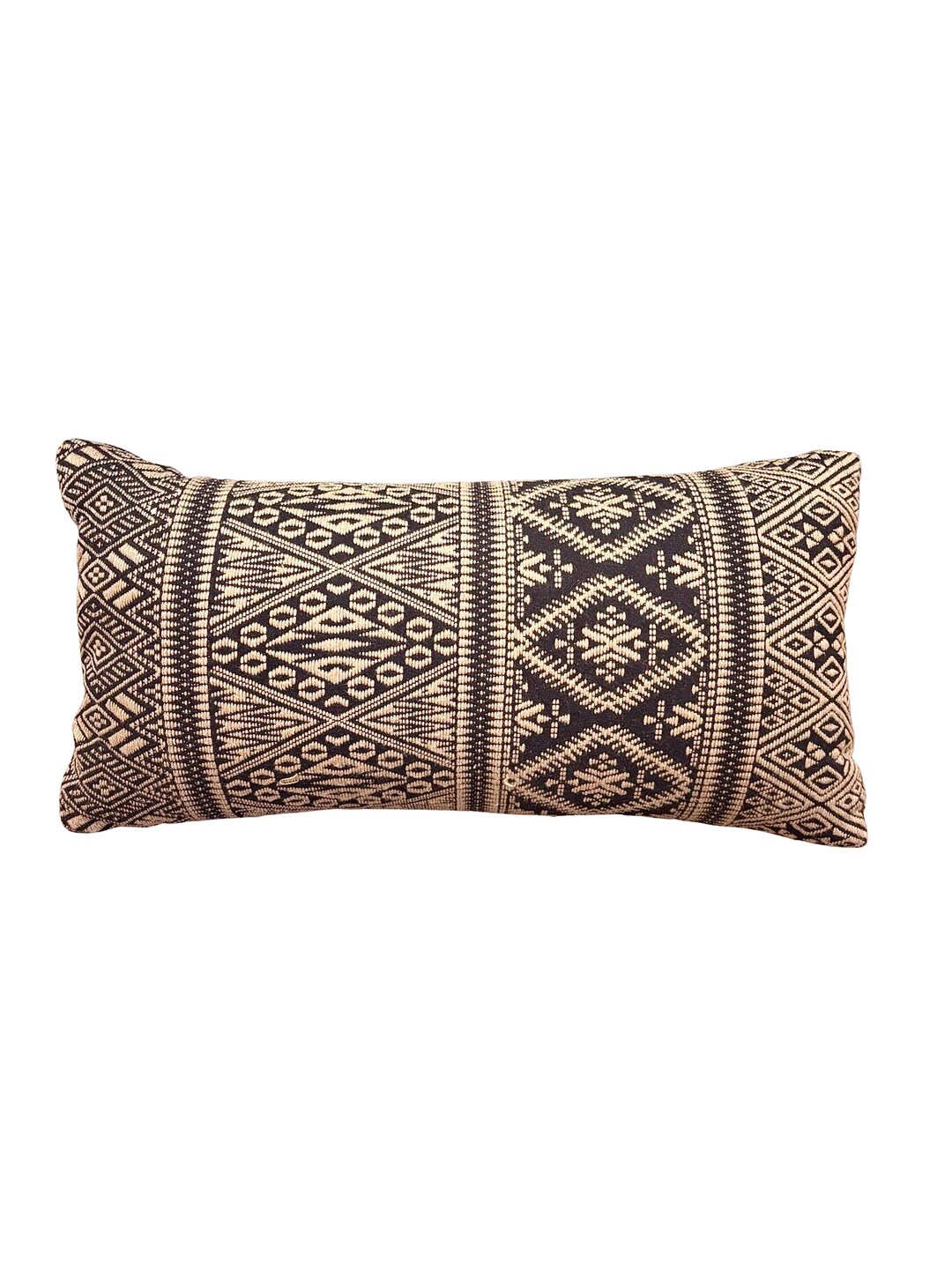 Handwoven Aztec Tribal Lumbar Pillow 26, Aztec Throw Pillow, Tribal ...