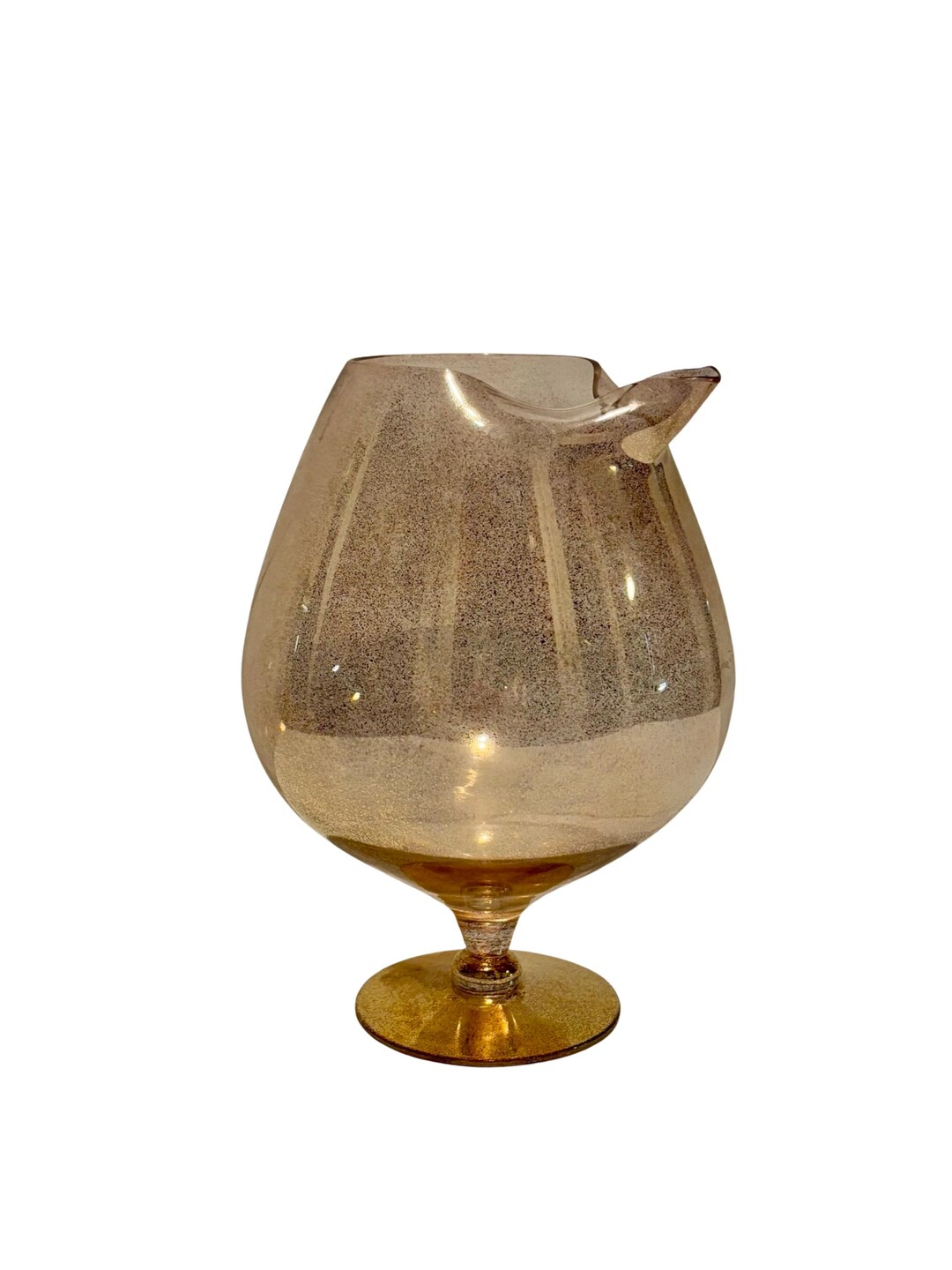 Mid Century Gold Fleck Cocktail Pitcher, Retro Gold Snifter, Dorothy ...
