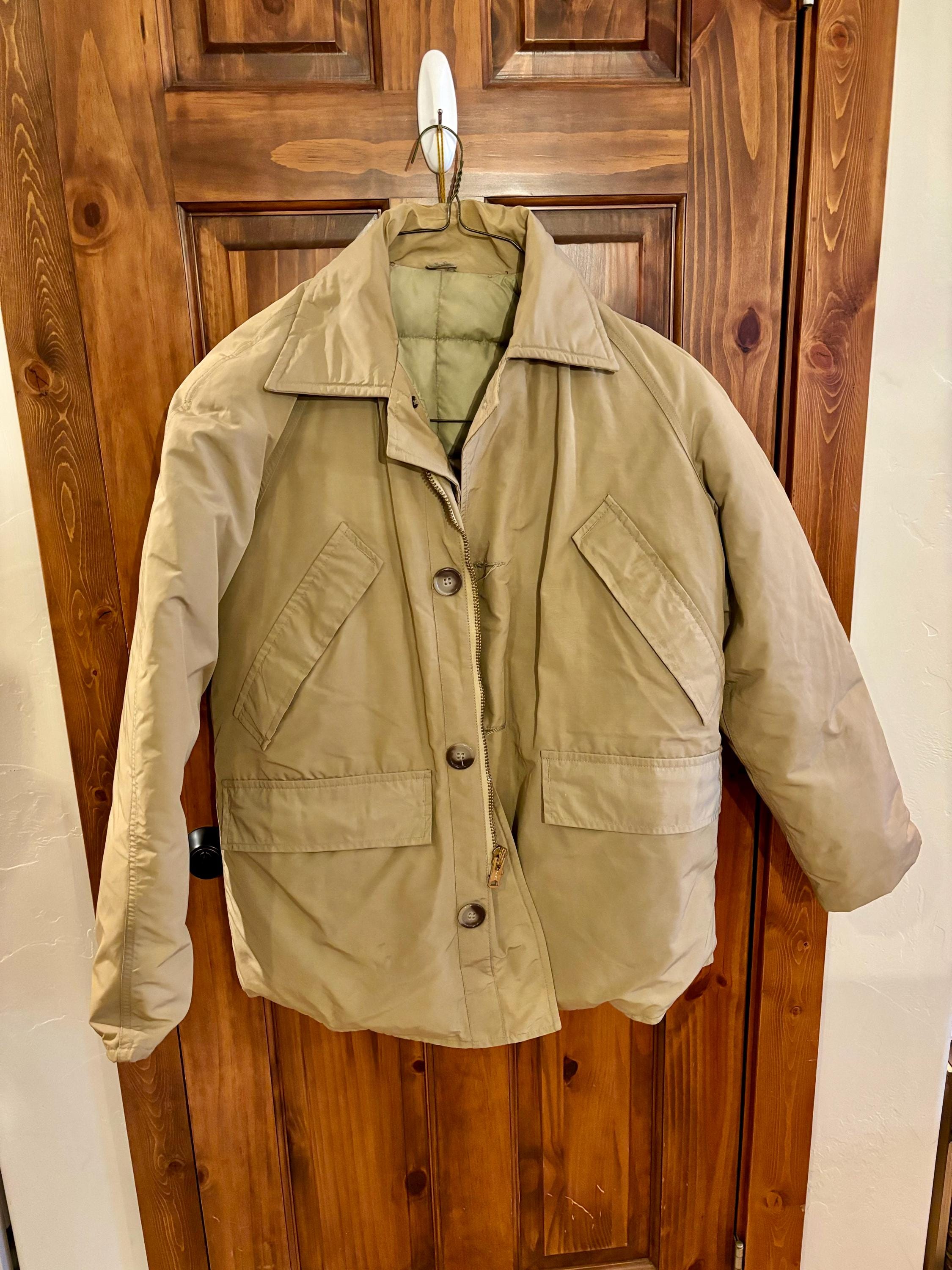 Retro Beige Teton Mountain Jacket Mens Large, Vintage Goose Down Jacket ...