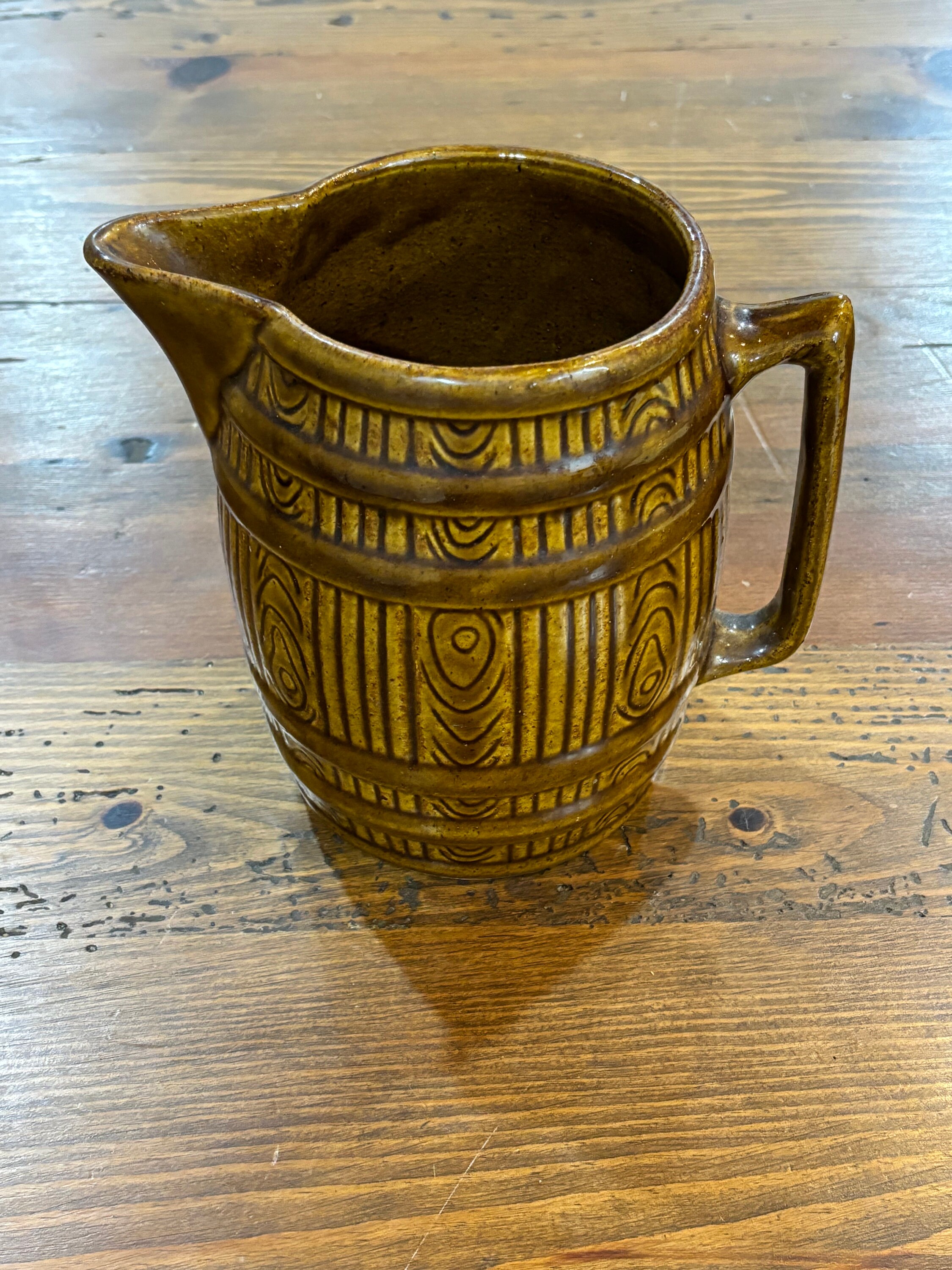 Mccoy Stoneware Barrel Pitcher-8, Vintage Stoneware, Stoneware Pitchers ...