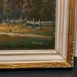 Vintage Alpine Original Oil Painting by Rödel, Vintage Mountain ...