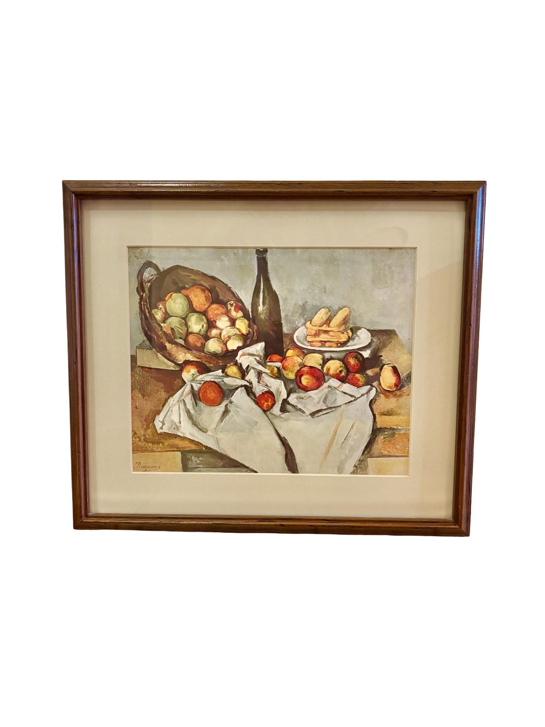 Framed Cézanne Print: the Basket of Apples - French Impressionist Still ...