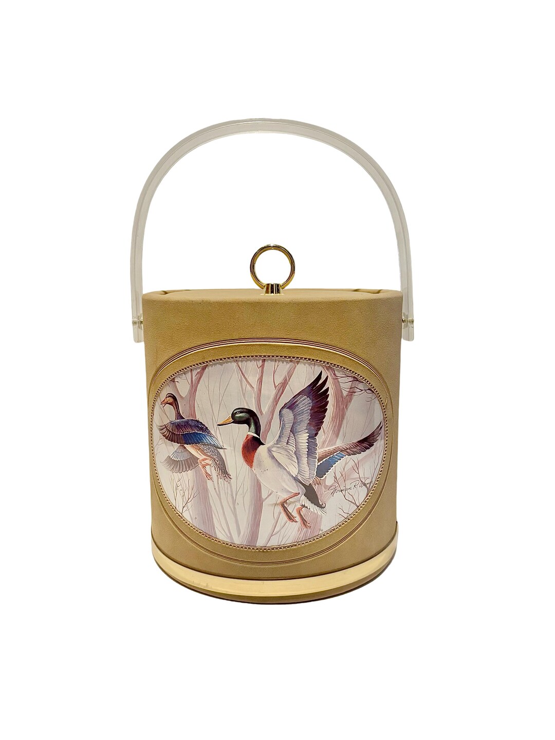 Retro Mallard Duck Ice Bucket, Norman Wamer Duck Ice Bucket, Retro Ice ...