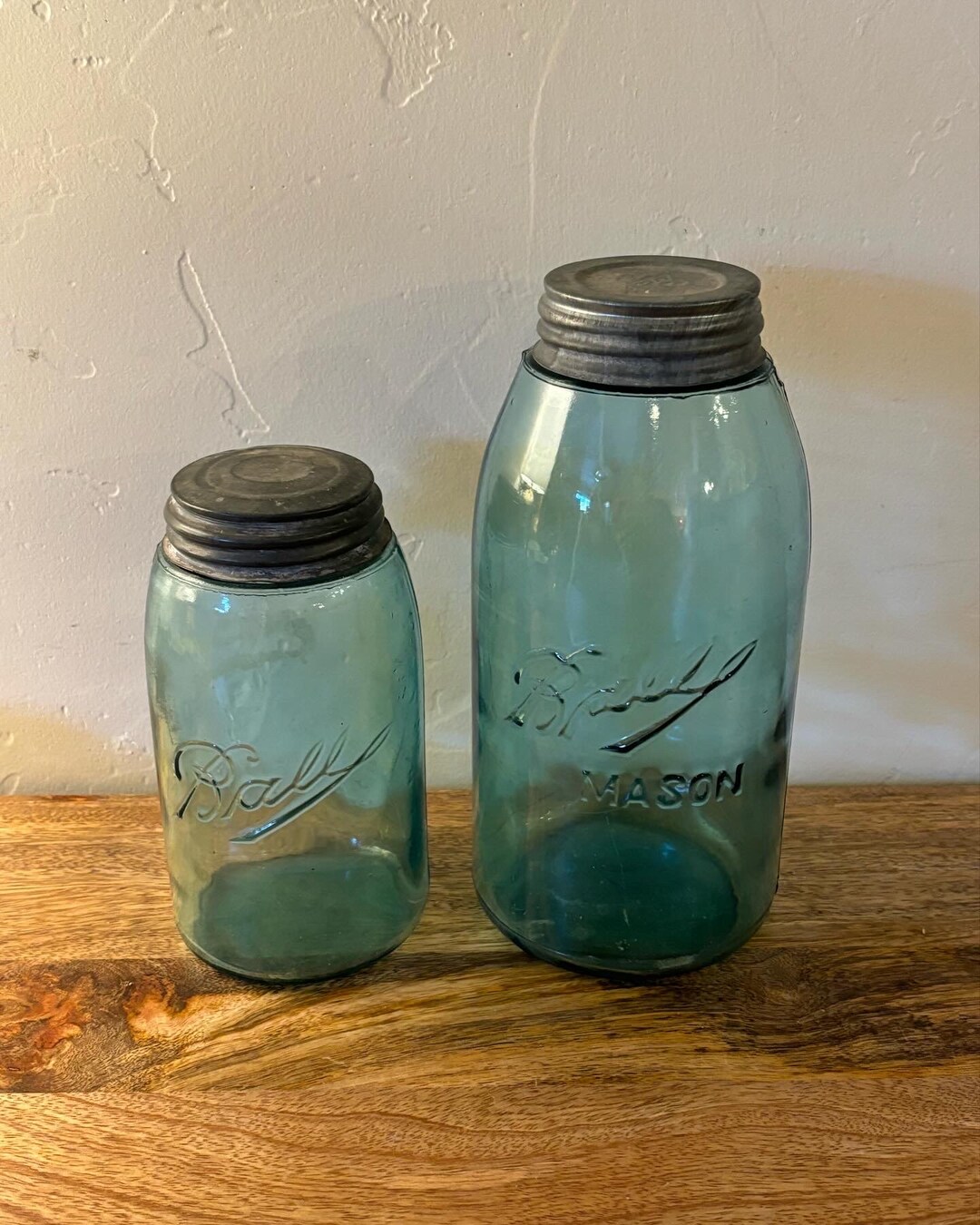 Antique Turquoise Mason Jars 2, Vintage Ball Jars, Jars and Containers ...