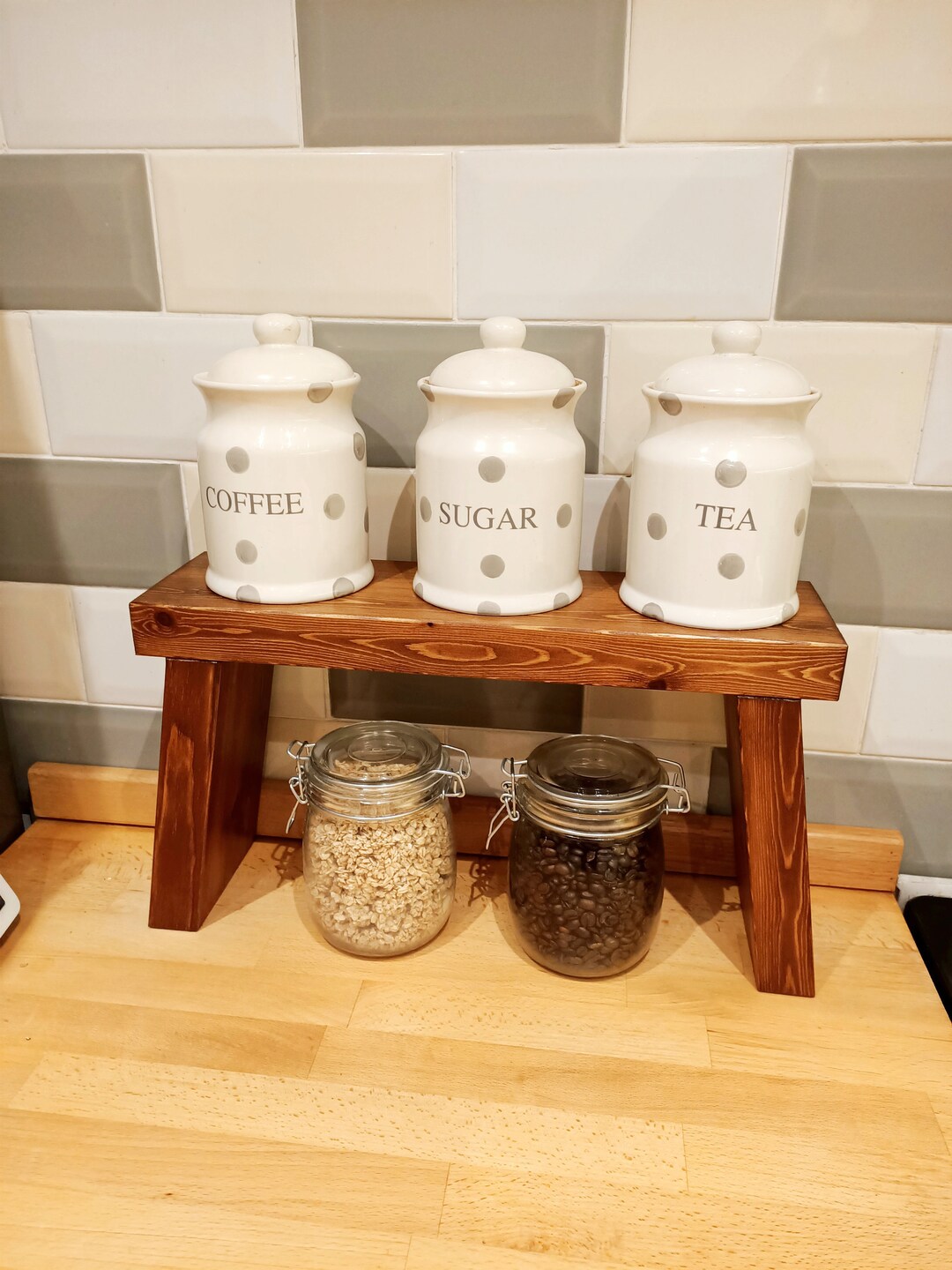 Kitchen Countertop Shelf, Countertop Shelf, Farm House Countertop Shelf ...