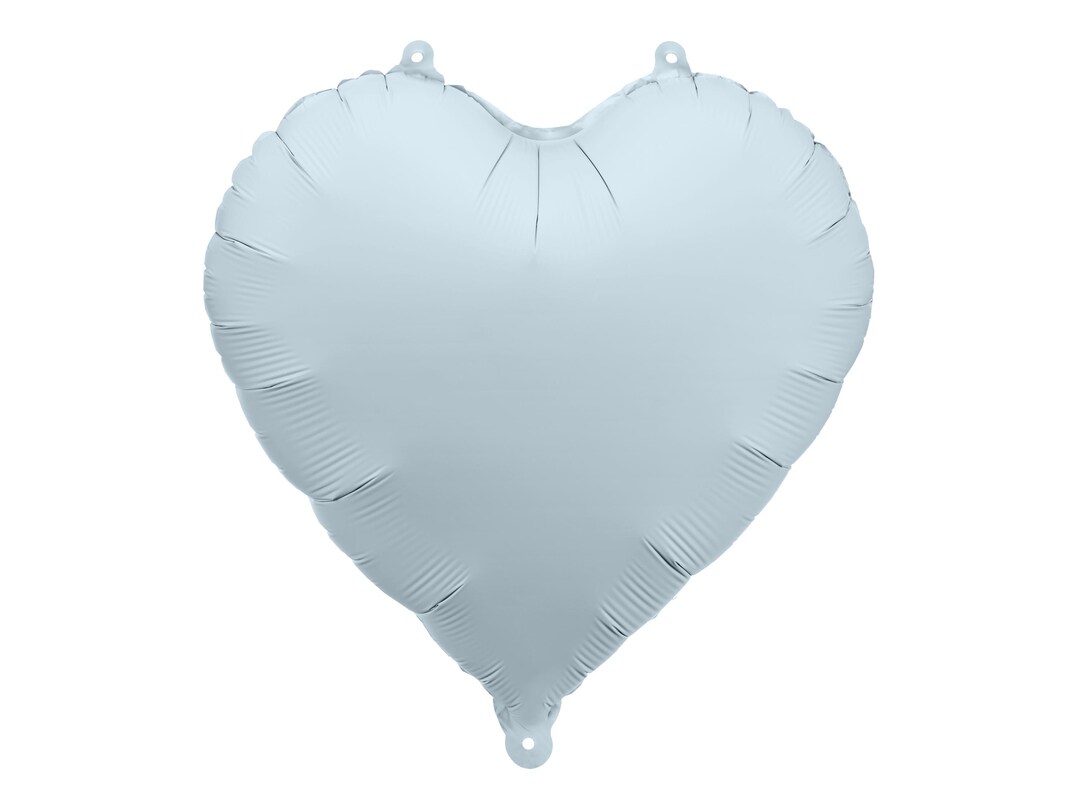 Pastel Blue Heart Balloons: Wedding Bridal Shower Decor (35cm, Includes ...