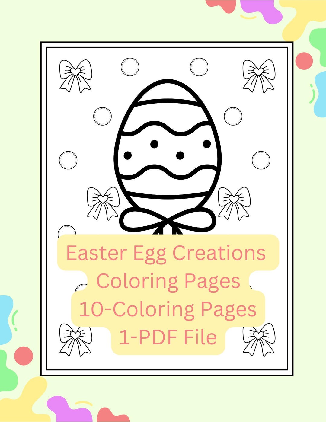 Easter Egg Coloring | Simple Activity | Coloring Pages | Relax ...