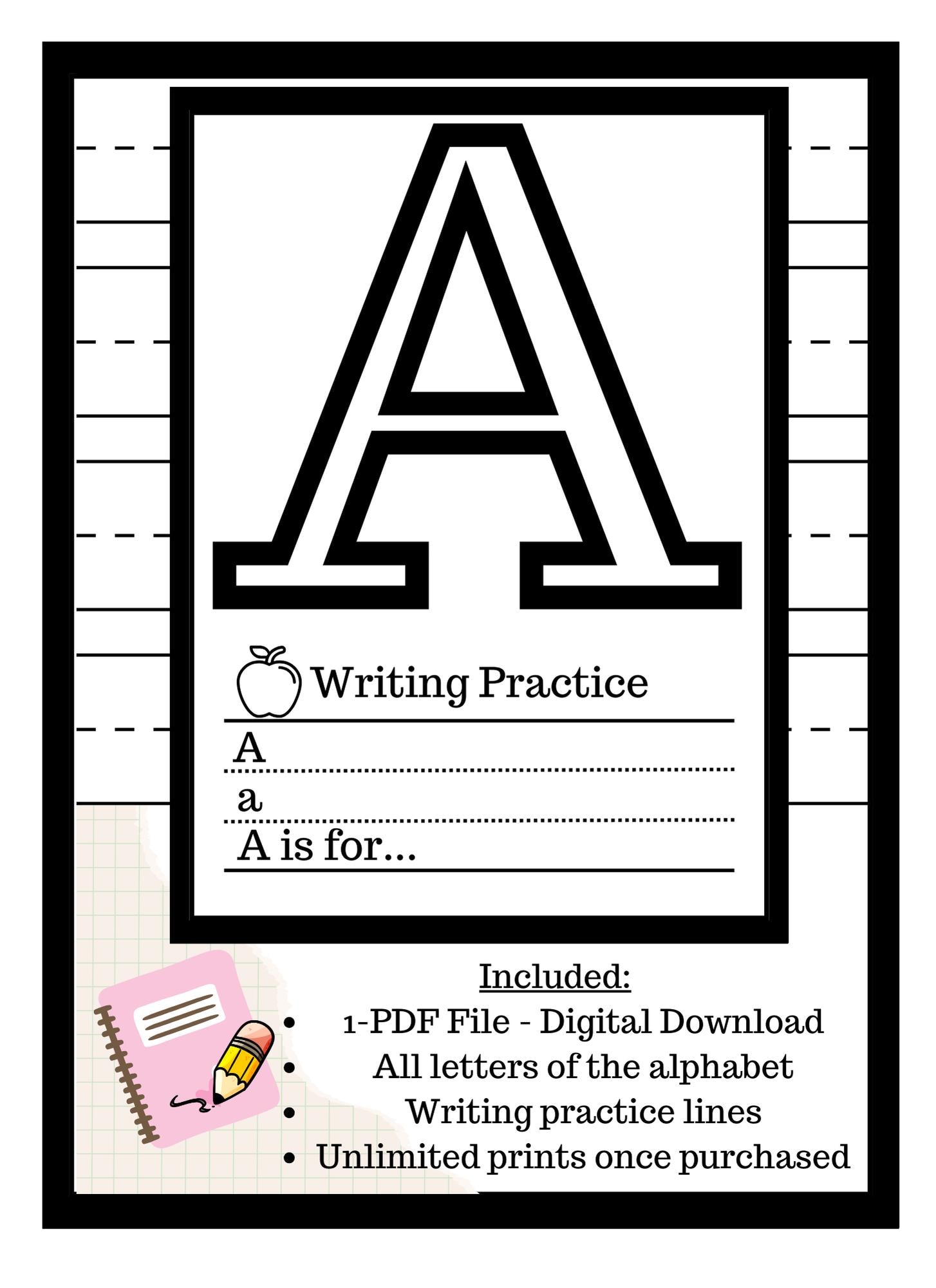 Alphabet Coloring | Preschool Coloring | Toddler Coloring Activity ...