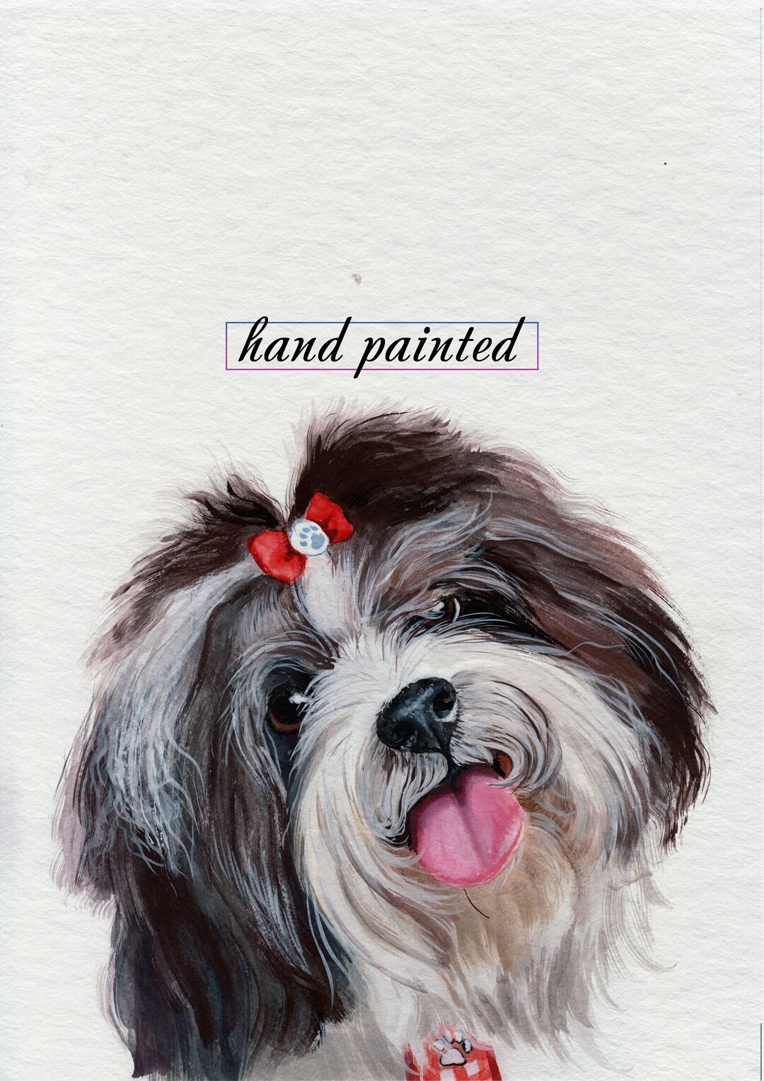 Custom Watercolor Pet Portrait: Hand-painted Dog Memorial - Etsy