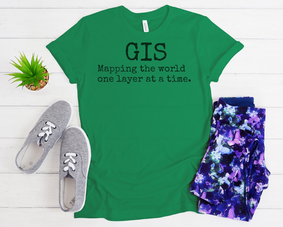 GIS Cartography T-shirt, Mapping the World, Teacher Gift - Etsy