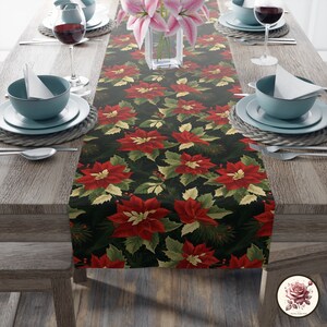 Vintage Poinsettia Seamless Pattern Digital Paper for Christmas Crafts ...