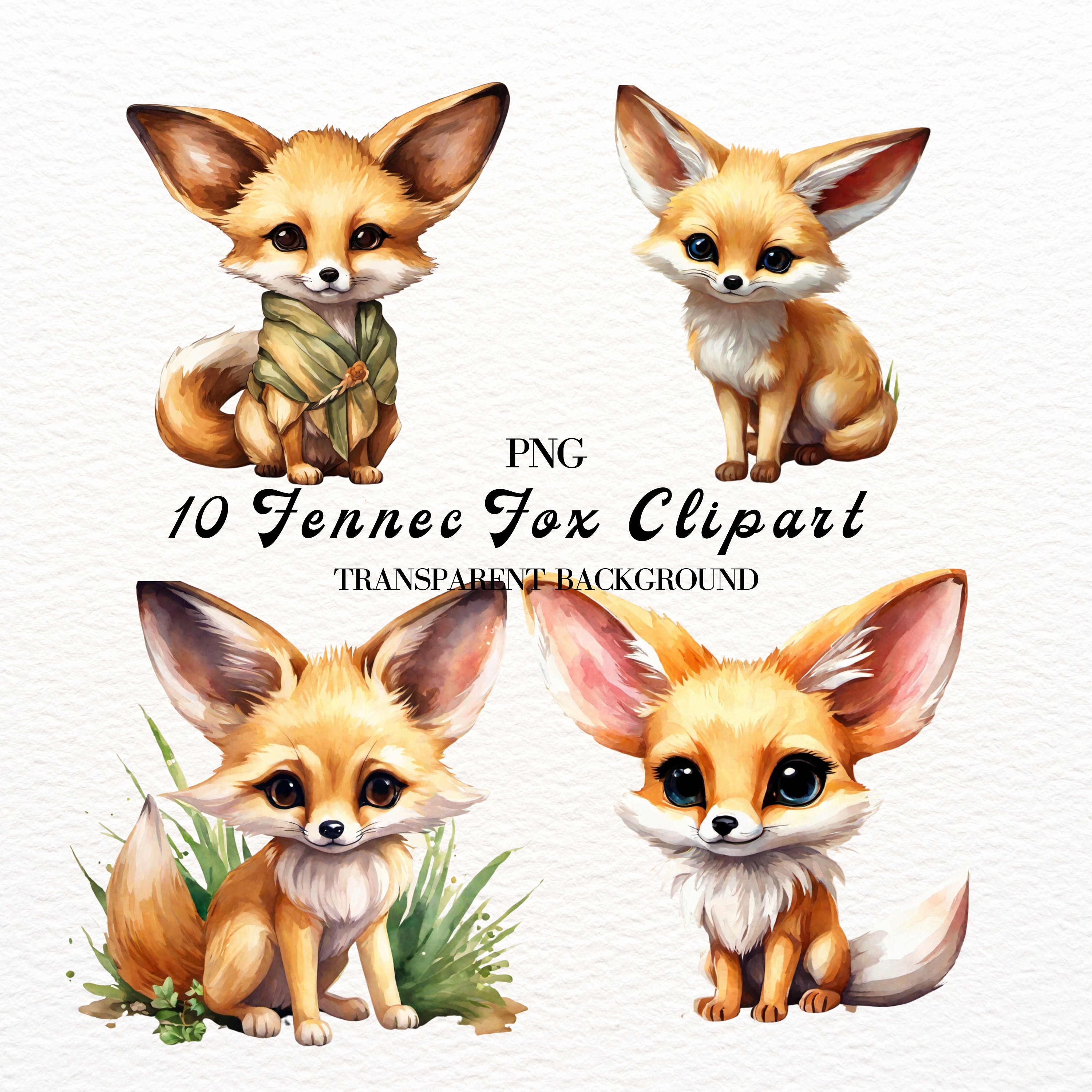 Cute Fennec Fox Clip Art