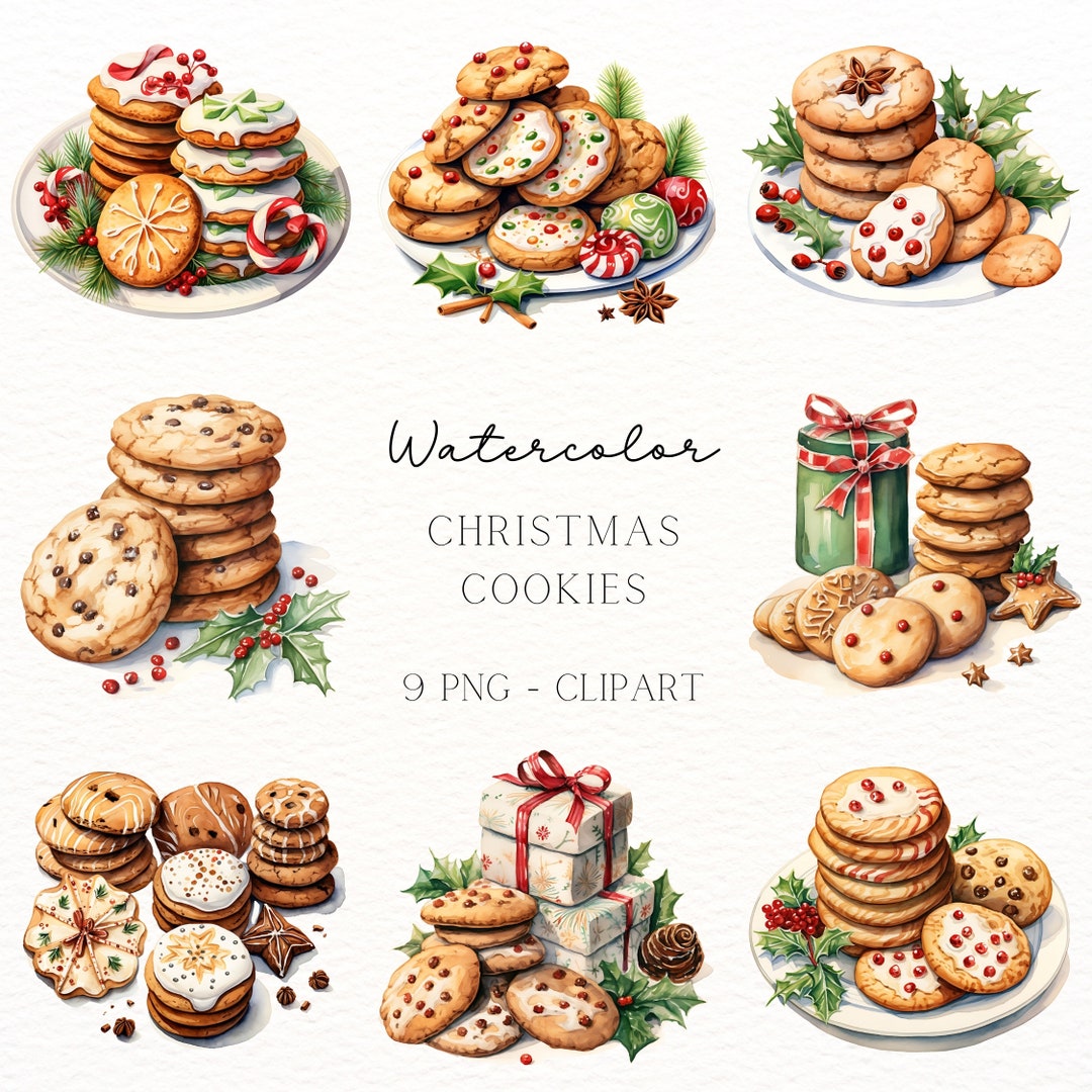 Christmas Cookies Clipart: Delicious Sweet Biscuits for Homemade ...