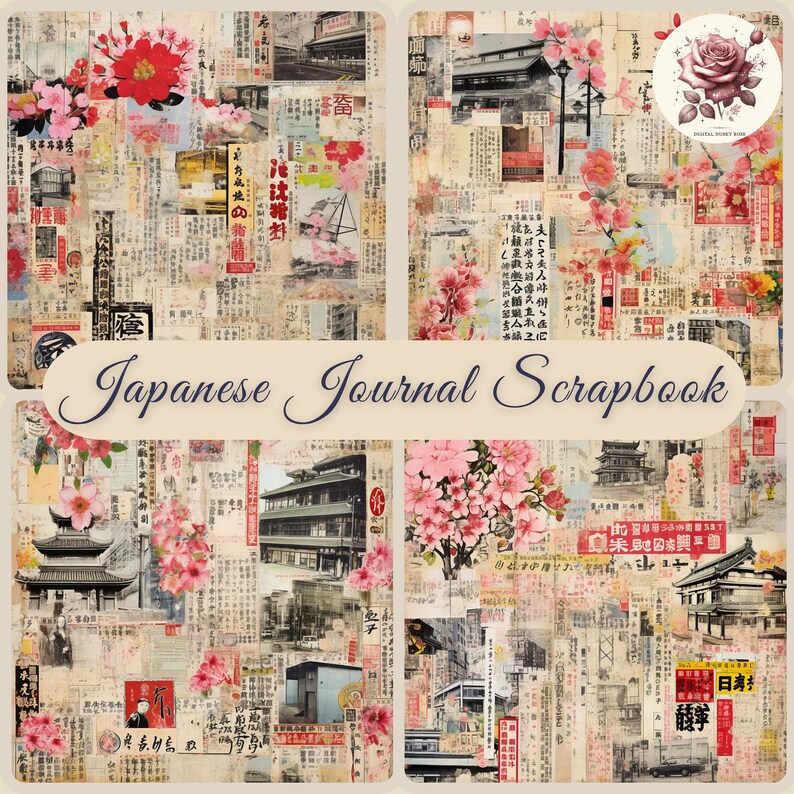 Vintage Japan Decoupage Papers 13 High-resolution Printable Scrapbook ...