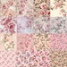120 Pink Vintage, Shabby Chic, Digital Paper Flower Background ...