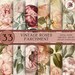 110 Shabby Chic Digital Paper Bundle, Vintage Farmhouse & Floral ...