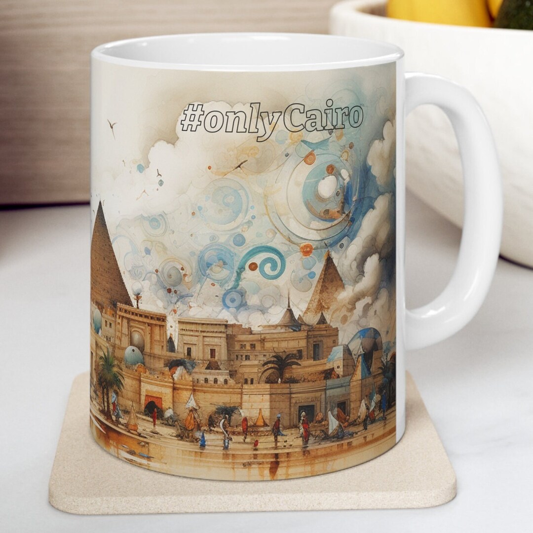 Cairo - Egypt Ancient Mysteries Mug | Ceramic Coffee Mug for Travel Enthusiasts - Etsy