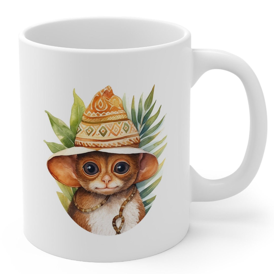 Adorable Philippine Tarsier 11oz Ceramic Mug - Unique Gift for Animal ...