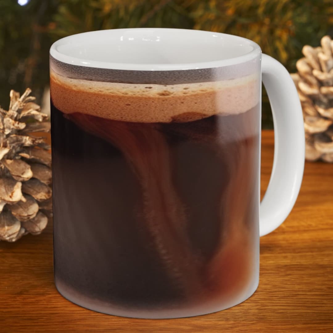 Fake Coffee Illusion Mug - 3D Illusion Mug | Unique Ceramic Coffee Mug ...