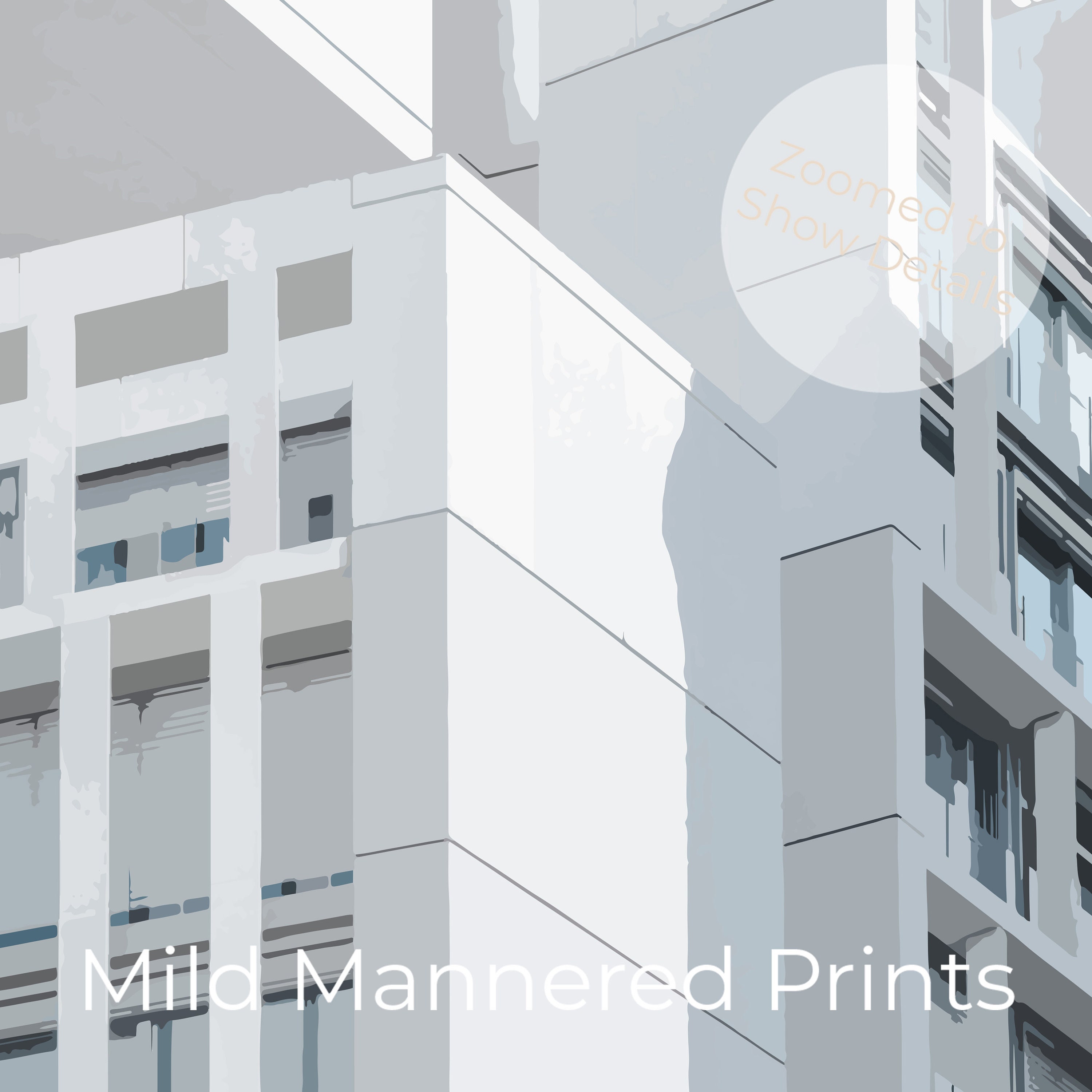 Geometric Building Art Print, Modern Wall Decor (digital Download) - Etsy